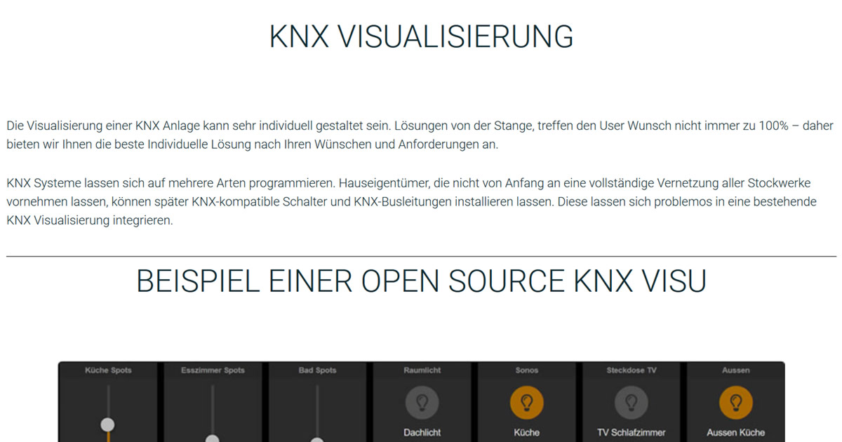 KNX Visualisierung | Smart Home VISU | Berlin-Smarthome.de